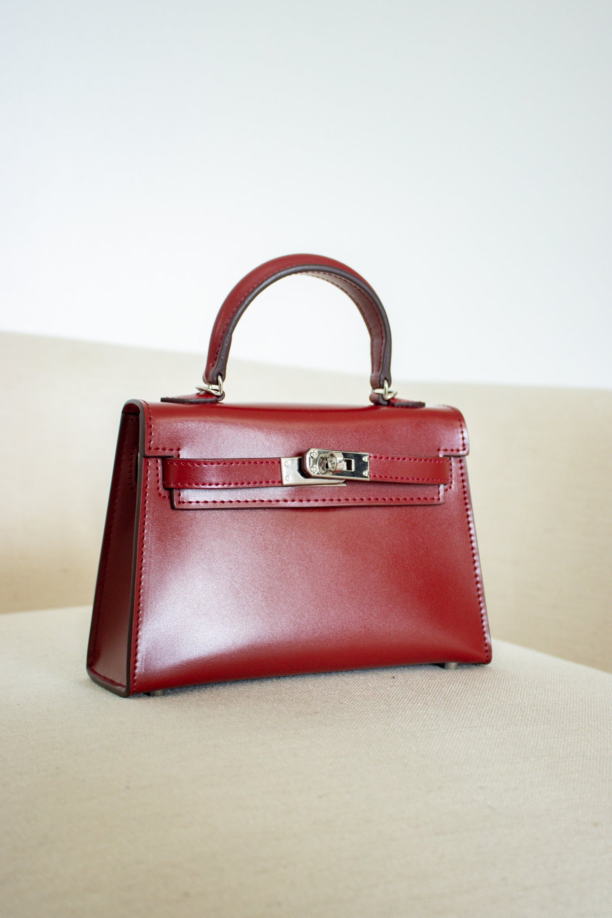 Eva Mini Top Handle Bag Red – The Vault Label